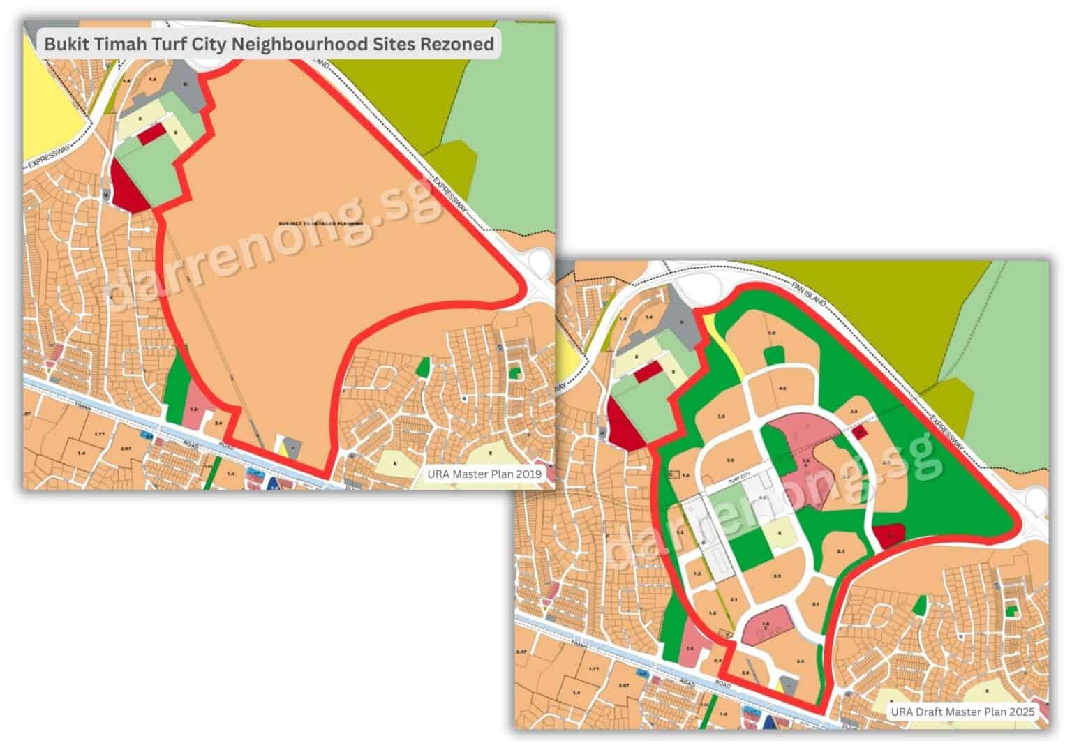 Singapore URA Draft Master Plan 2025: New Housing Clusters, Land ...