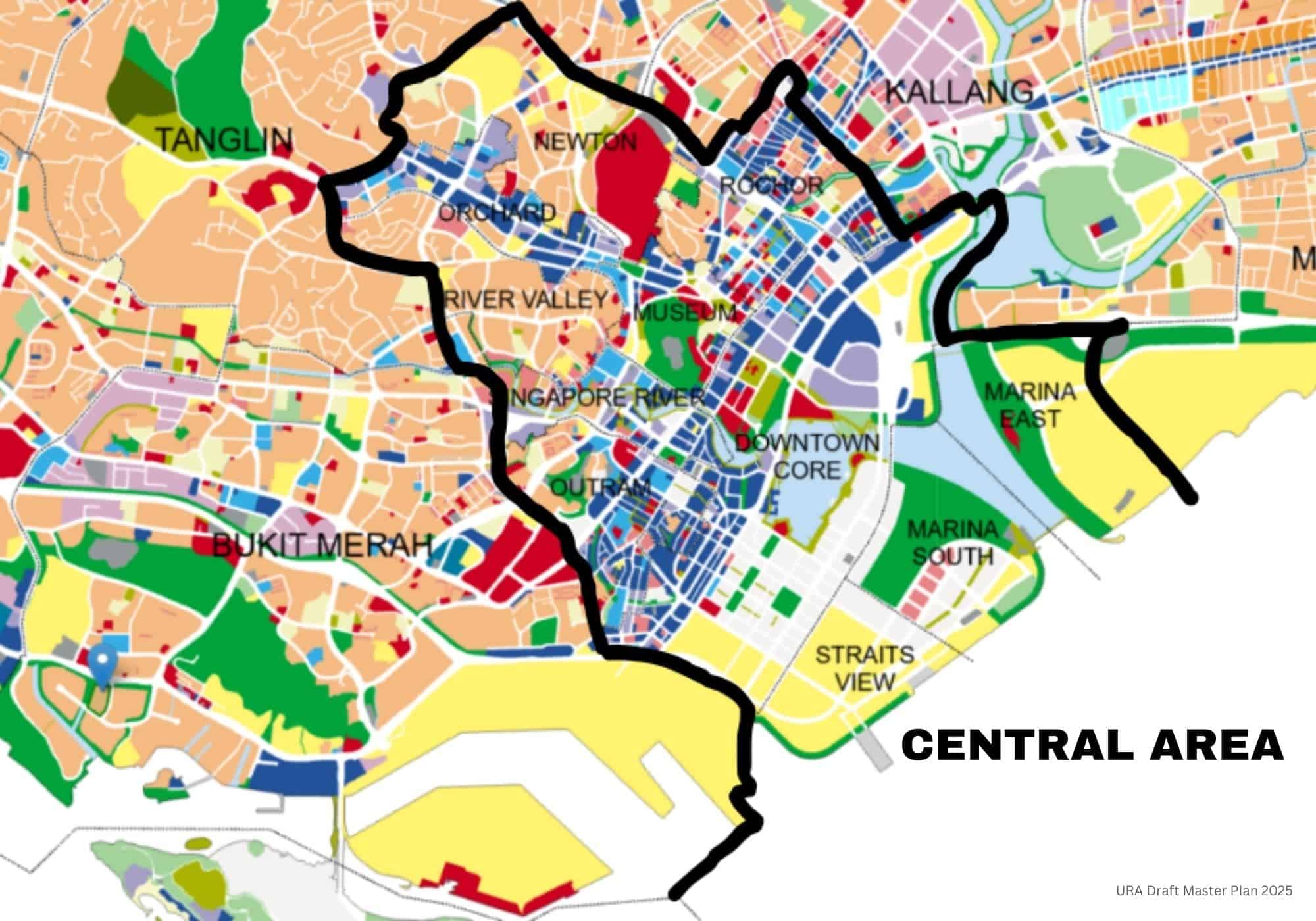 Singapore URA Draft Master Plan 2025: New Housing Clusters, Land ...