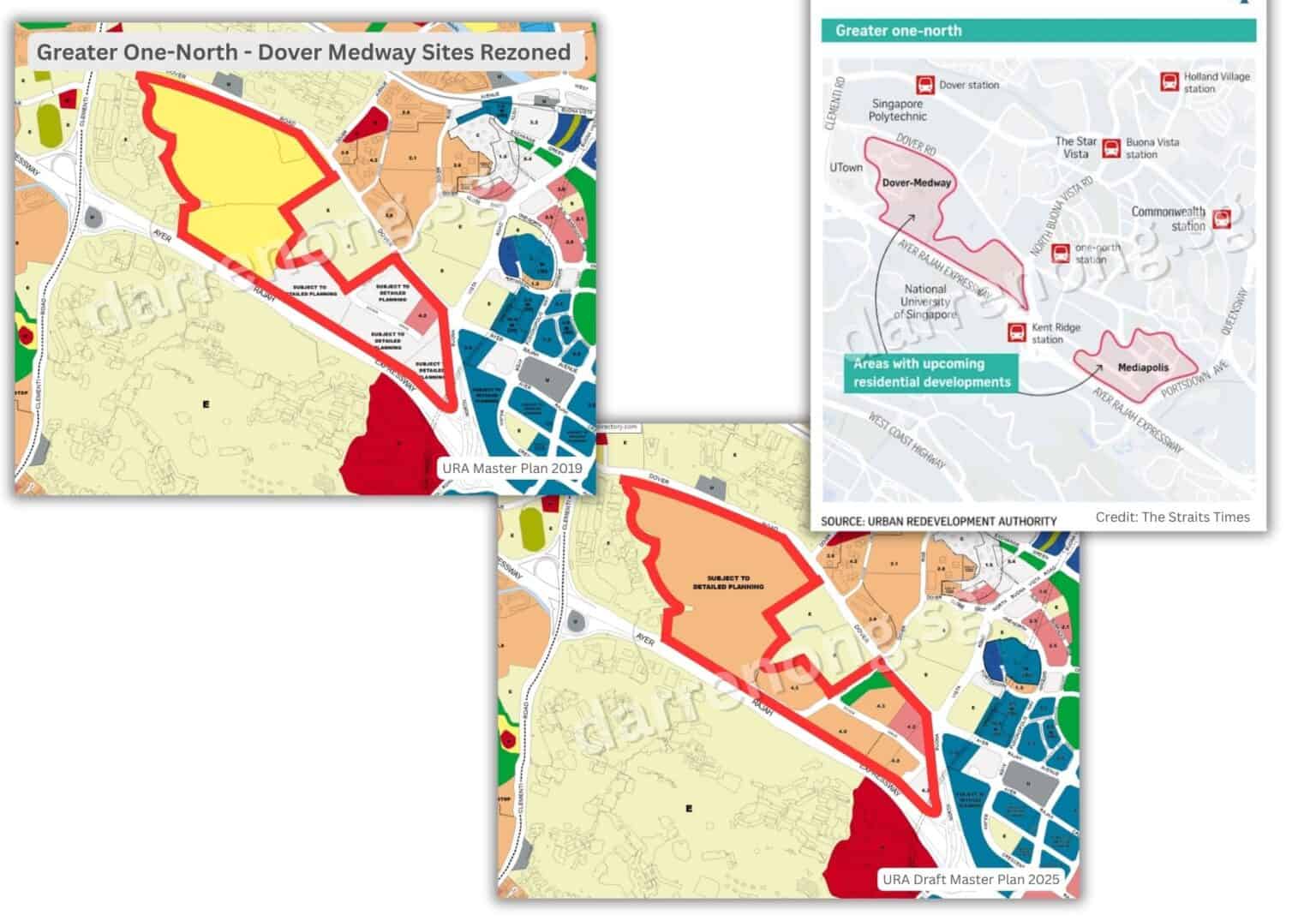 Singapore URA Draft Master Plan 2025: New Housing Clusters, Land ...