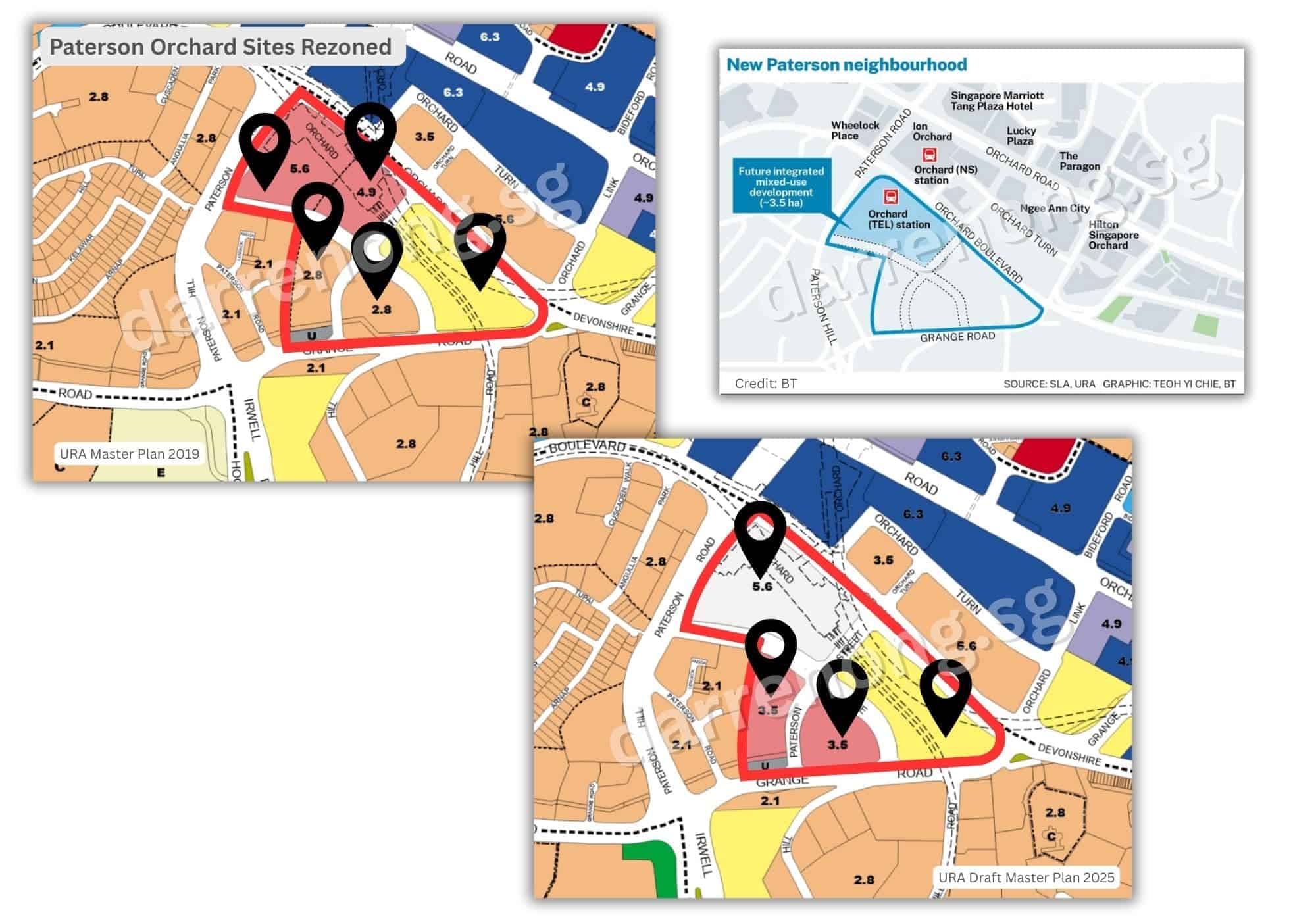 Singapore URA Draft Master Plan 2025: New Housing Clusters, Land ...